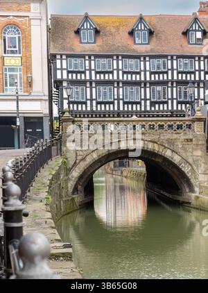 High Bridge in Lincoln, Lincolnshire, England. Also known as the Glory ...
