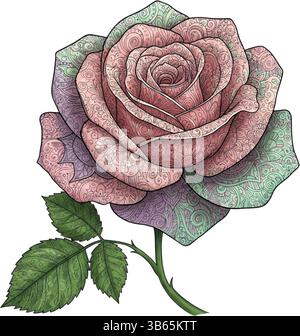 An intricate and detailed ornate design on a clean white background ...