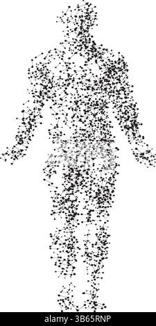 Human body. Abstract vector. Digital anatomy, Medical technology ...