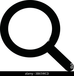 Magnifying glass icon, flat style Stock Vector Image & Art - Alamy