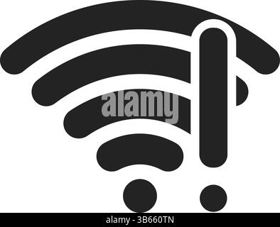 wifi signal silhouette style icon vector illustration design Stock Vector Image & Art - Alamy