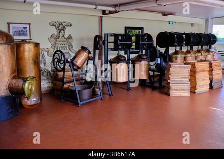 France, Alpes-Maritimes, Grasse, Galimard Perfume Museum Factory, the ...