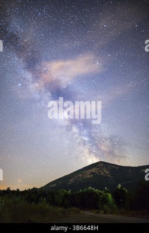 Night sky over The Pinnacles. Milky Way in the night sky over The ...