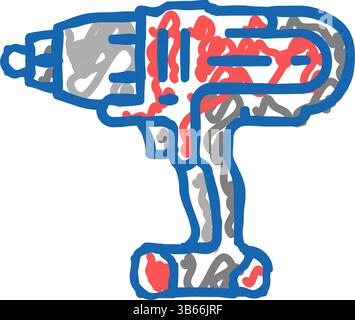 impact wrench tool icon doodle illustration Stock Vector Image & Art ...