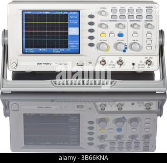 oscilloscope cut out on white background Stock Photo - Alamy