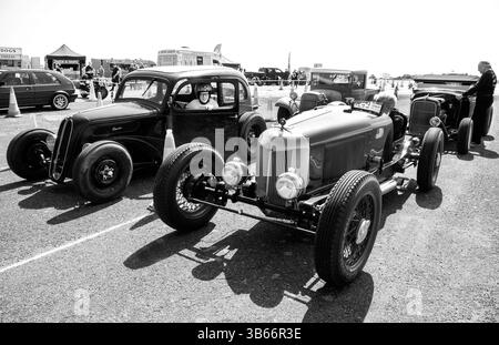 Vintage drag racing at Manston Park Raceway Margate Kent Stock Photo ...