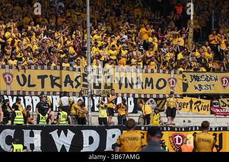 03 May 2025, North Rhine-Westphalia, Bielefeld: Soccer: 3rd division, Arminia Bielefeld - Dynamo ...