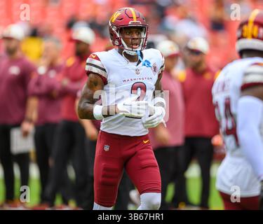 Washington Commanders wide receiver Dyami Brown (2) runs during an NFL ...