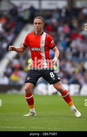 Thelo Aasgaard of Luton Town during the Sky Bet Championship match ...