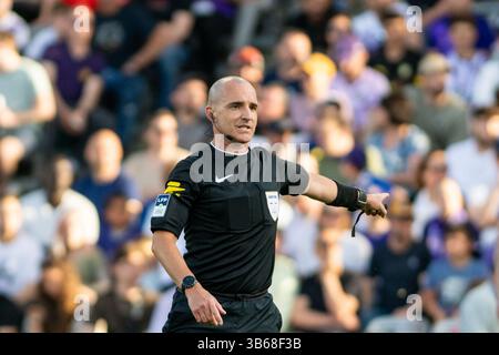 Referee Benoit Millot during the French championship Ligue 1 football ...