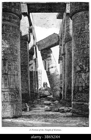 Portion of the Great Hall of Columns at Karnac.. Francis Frith (English ...