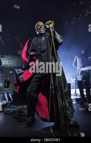 LONDON, ENGLAND - FEBRUARY 29: Jacob Lusk of ‘Gabriels’ performing at ...