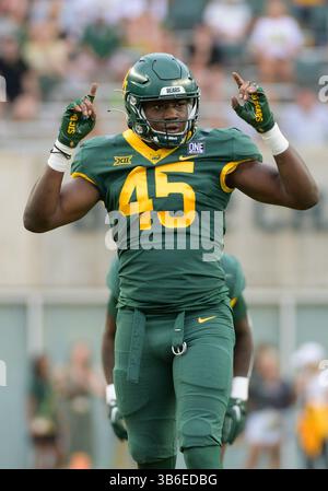 September 9 2023: Baylor Bears linebacker Byron Vaughns (45) and Baylor ...