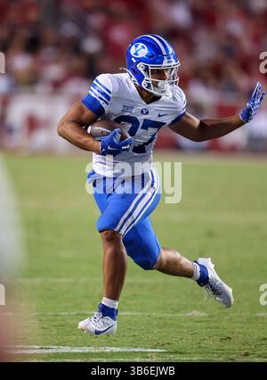 BYU running back LJ Martin (4) runs in a touchdown against Iowa State ...