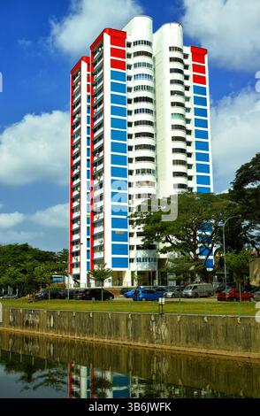 Build to Order (BTO) public housing construction in progress. Singapore ...