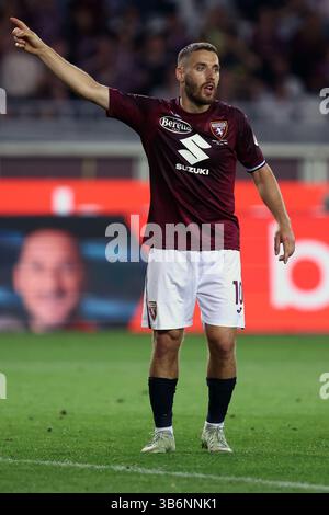 Nikola Vlasic of Torino Fc gestures during the Serie A football match ...