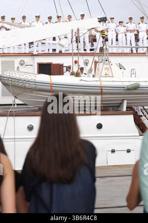 Panama, Spain. 04th May, 2025. Princess Leonor and Spanish Queen ...
