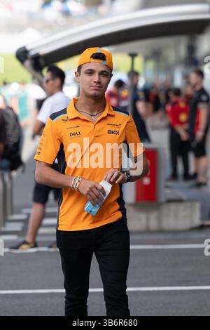 Lando Norris (GBR) McLaren arrives at the circuit in a taxi. 03.07.2025 ...
