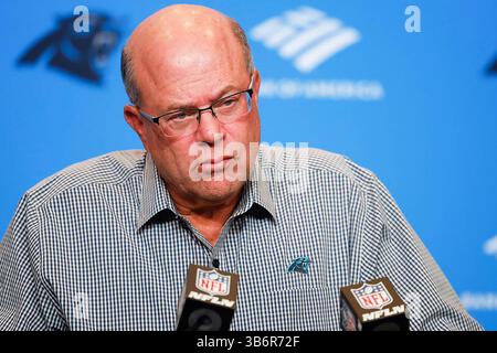 Carolina Panthers owner David Tepper looks on during a preseason NFL ...