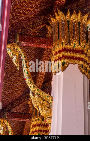 February 23, 2015, Bangkok, Thailand: Detail of the Phra Vihara Yod ...