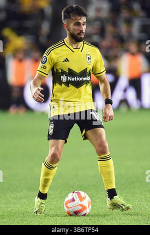 April 6, 2024: Columbus Crew forward Cucho HernÃ¡ndez (9) kicks the ...