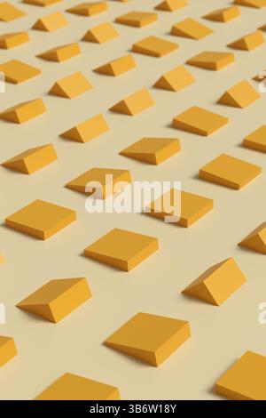 Render of 3D Geometric Abstract Background Stock Photo - Alamy