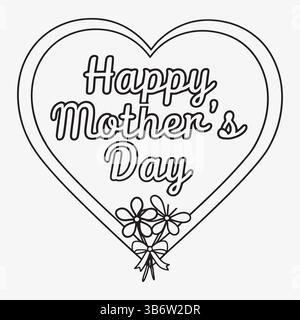 Floral elegant mother's day card vector Stock Vector Image & Art - Alamy