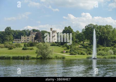 Prussian country estate Schloss Babelsberg outside Berlin, Germany ...