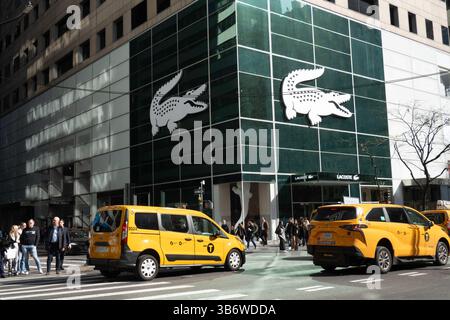 Lacoste clothing line flagship store at 575 5th Ave., New York City ...