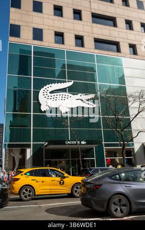Lacoste flagship store at 575 5th Ave., New York City, 2025, USA Stock ...