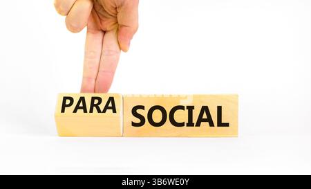 Social or parasocial symbol. Concept words Social or Parasocial on ...