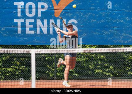 OEGSTGEEST, NETHERLANDS - APRIL 30: Isis van den Broek during the ITF ...
