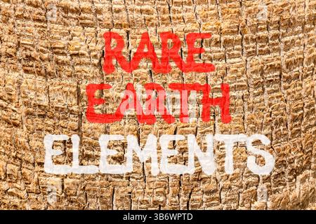 Rare earth elements symbol. Concept words Rare earth elements on ...