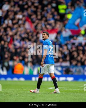 Ibrox Stadium, Glasgow, UK. 4th May, 2025. Scottish Premiership ...