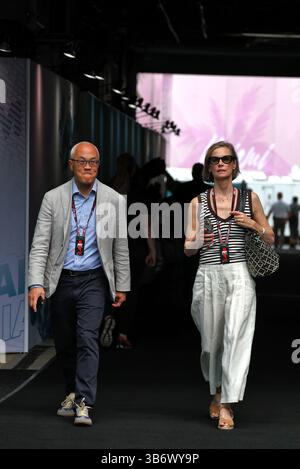 MIAMI, FLORIDA - MAY 05: (L-R) CEO Mercedes-Benz Dimitris Psillakis ...