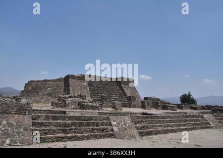 Prehispanic ruins at Tecoaque in the Mexican state of Puebla Stock ...
