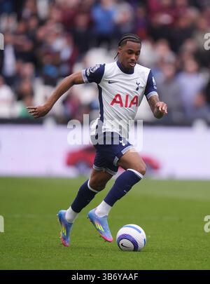 Wilson Odobert of Tottenham Hotspur during the West Ham United FC v ...