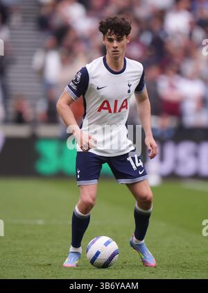 Tottenham Hotspur's Archie Gray during the Premier League match at the ...