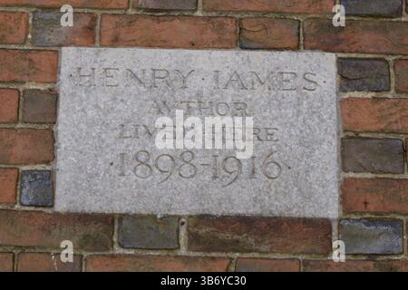 Rye Camber road signs heritage concepts Stock Photo - Alamy