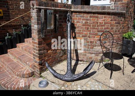 Rye Camber road signs heritage concepts Stock Photo - Alamy