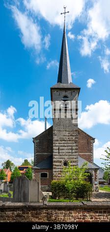 The Saint Peter Pellenberg church and cemetery in Lubbeek, Flemish ...