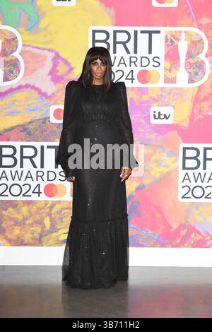 Shaznay Lewis attending the Brit Awards 2024 at the O2 Arena, London ...