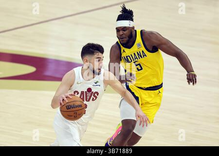 Indiana Pacers' Jarace Walker dribbles during the first half of an NBA ...