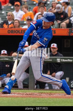 Jonathan India #6 of the Kansas City Royals at bat during a game ...