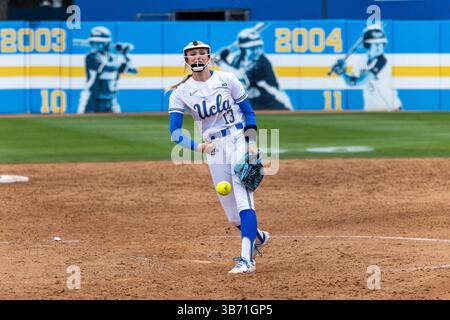 May 4, 2025: UCLA pitcher Addisen Fisher (13) delivers a pitch during a ...