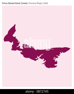 Prince Edward Island, Maritime province of Canada, political map Stock ...