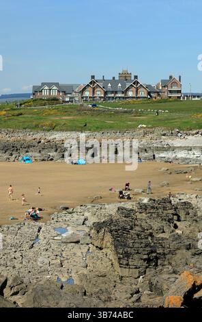 Rest Bay and Royal Porthcawl Golf Club, Porthcawl, South Wales, UK ...