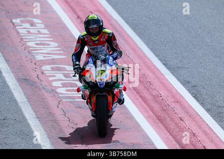 Cremona, Italy. 05th May, 2025. Toprak Razgatlioglu of Rokit BMW ...
