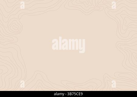 Vintage topographic map background. Beige topographic lines terrain ...
