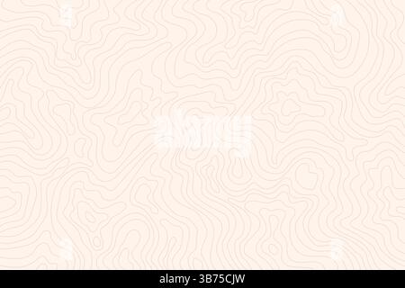 Vintage topographic map background. Beige topographic lines terrain ...